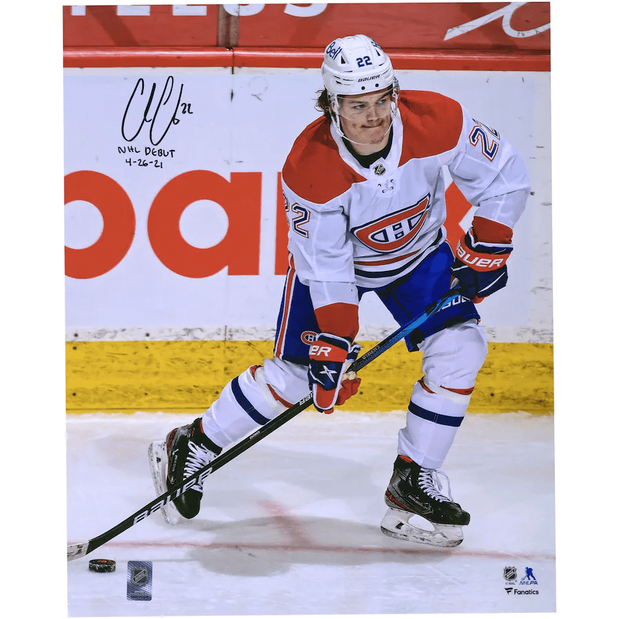 Cole Caufield 16x20 Autographed & Inscribed Photo - First NHL Game ...